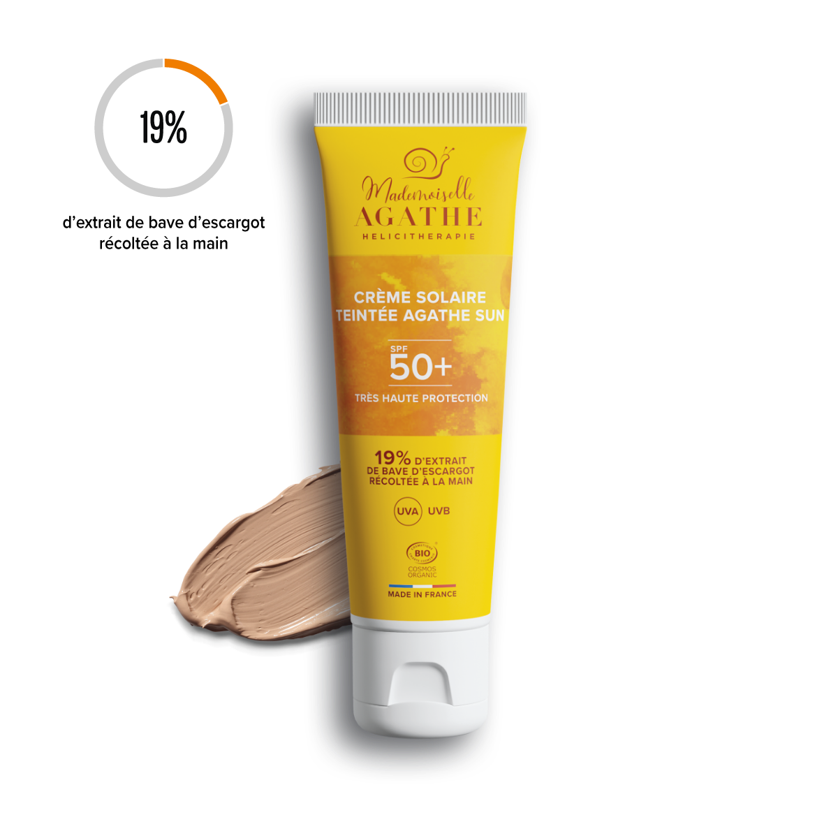 Getönte Sonnencreme SPF50 - Hautpflege mit Bio-Schneckenschleim ...