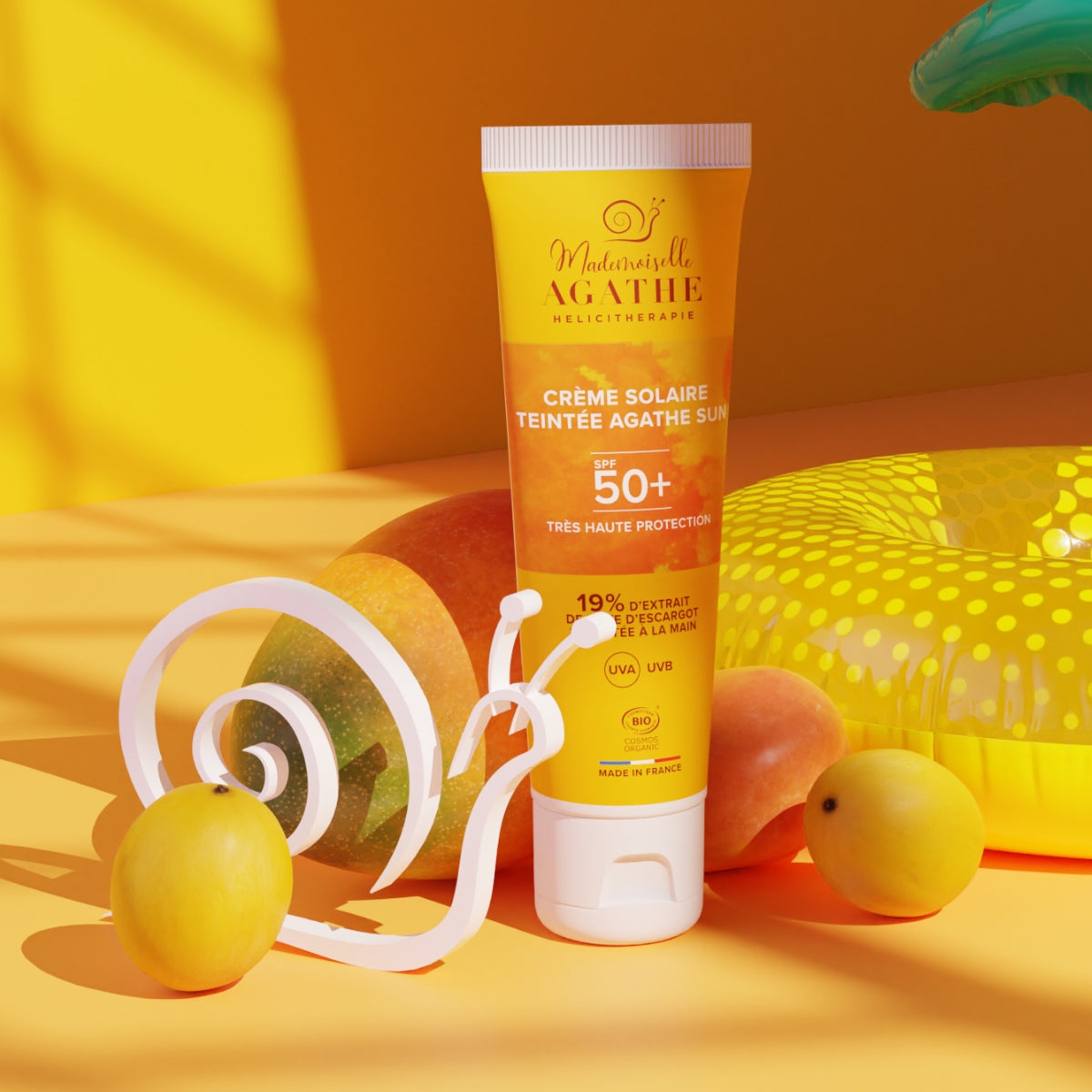 Getönte Sonnencreme SPF50 - Hautpflege mit Bio-Schneckenschleim ...